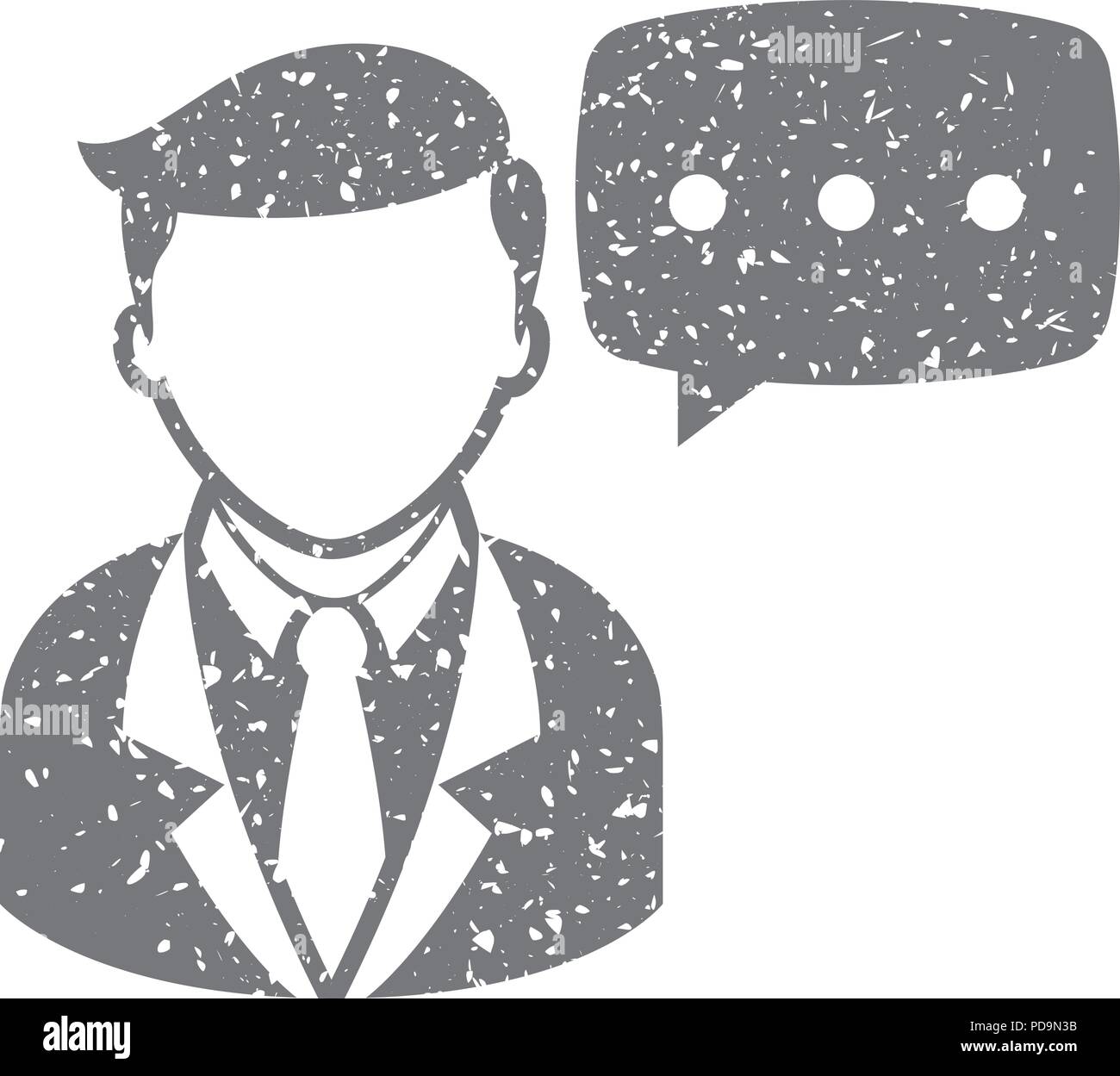 Man in word bubble Stock Vector Images - Alamy