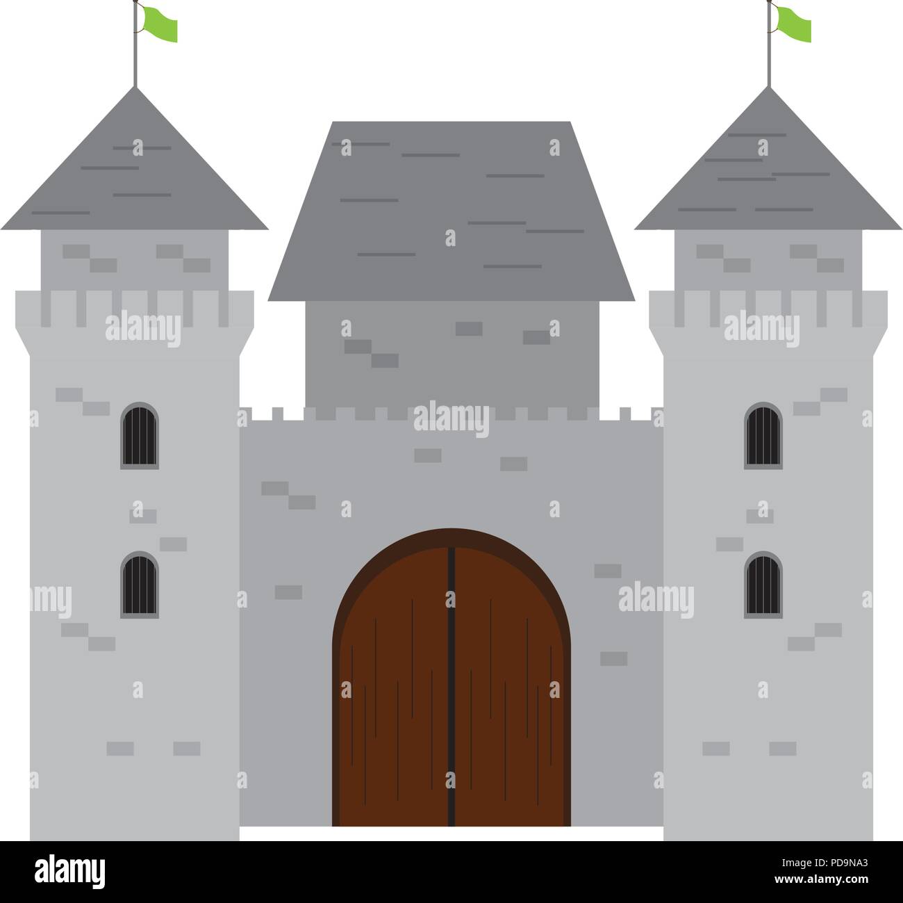 Isolated medieval castle icon Stock Vector Image & Art - Alamy