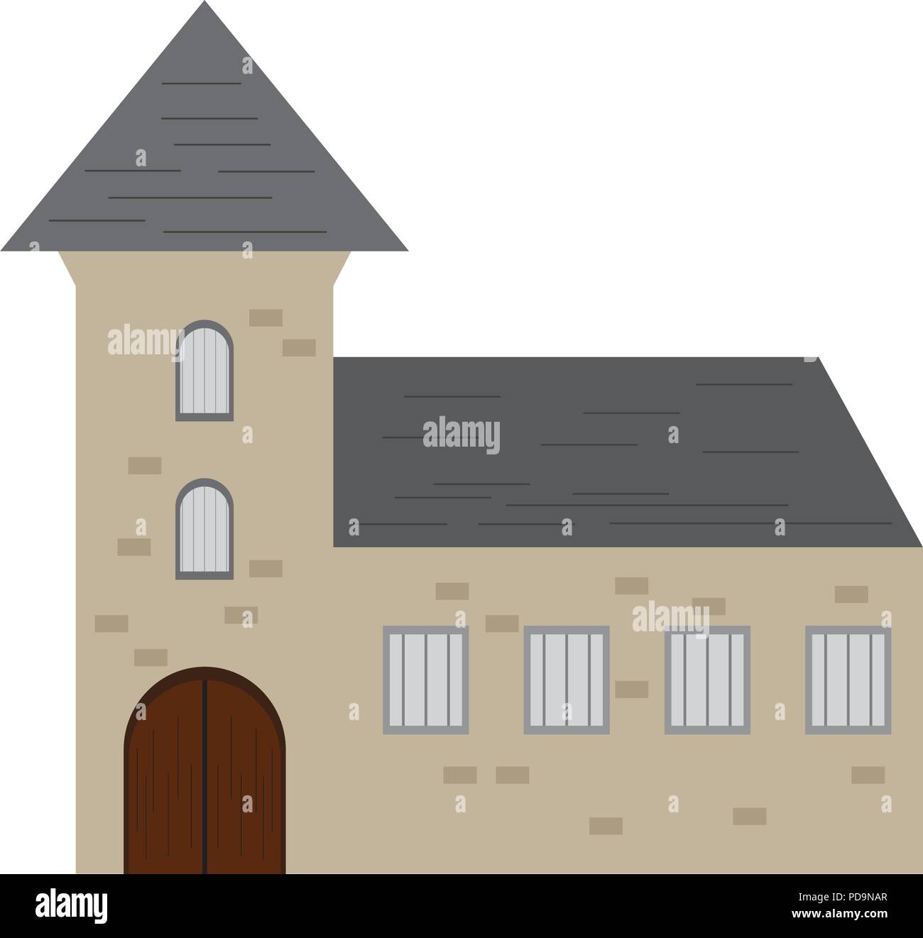Isolated medieval building icon Stock Vector Image & Art - Alamy