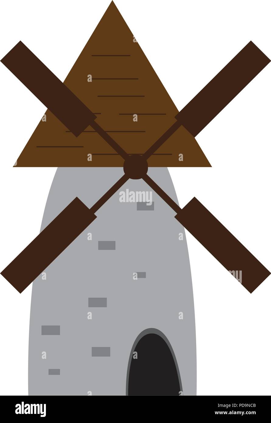 Isolated medieval windmill building icon Stock Vector Image & Art - Alamy