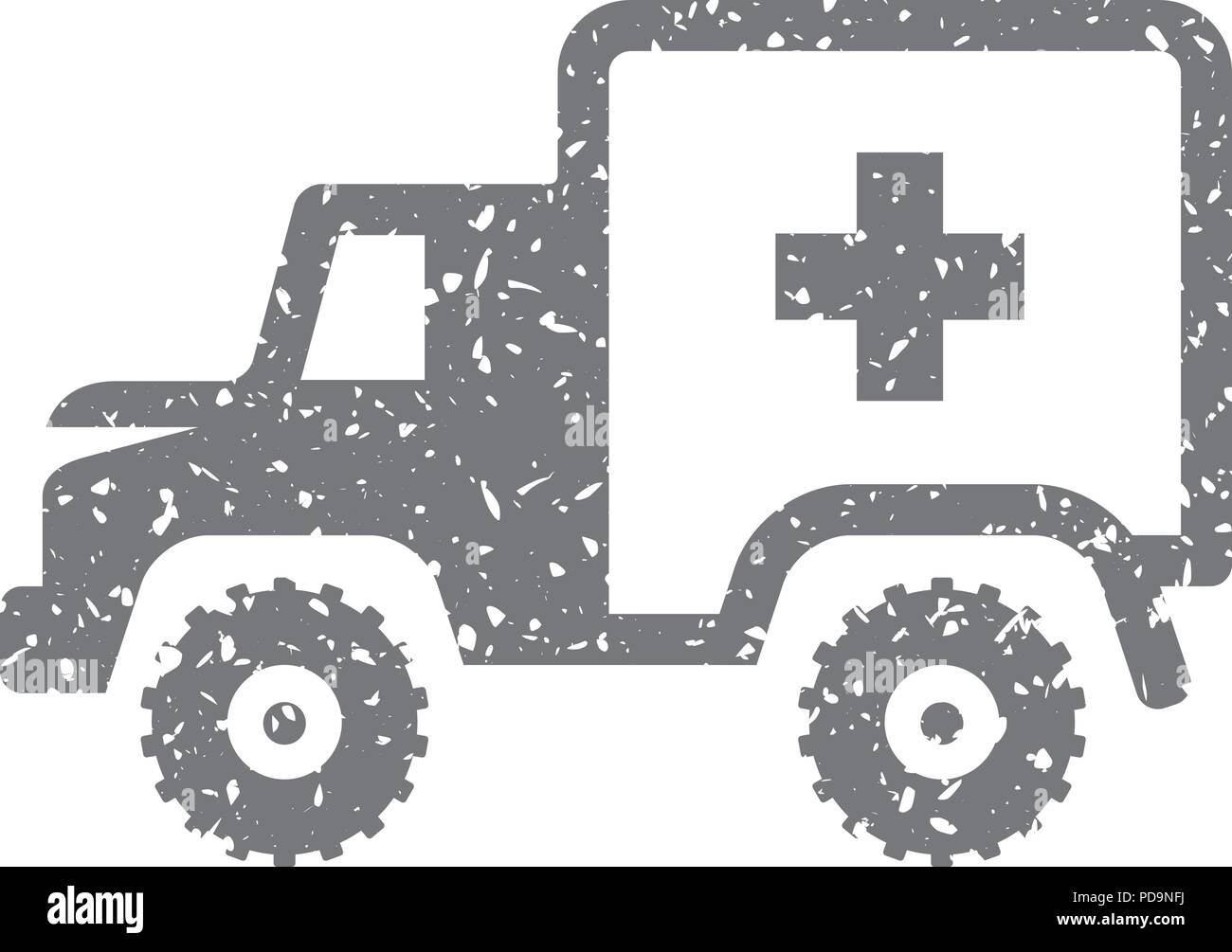 Grunge icon - Military ambulance Stock Vector Image & Art - Alamy