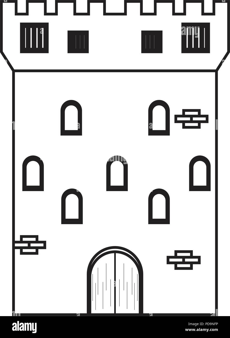 Isolated medieval tower icon Stock Vector Image & Art - Alamy