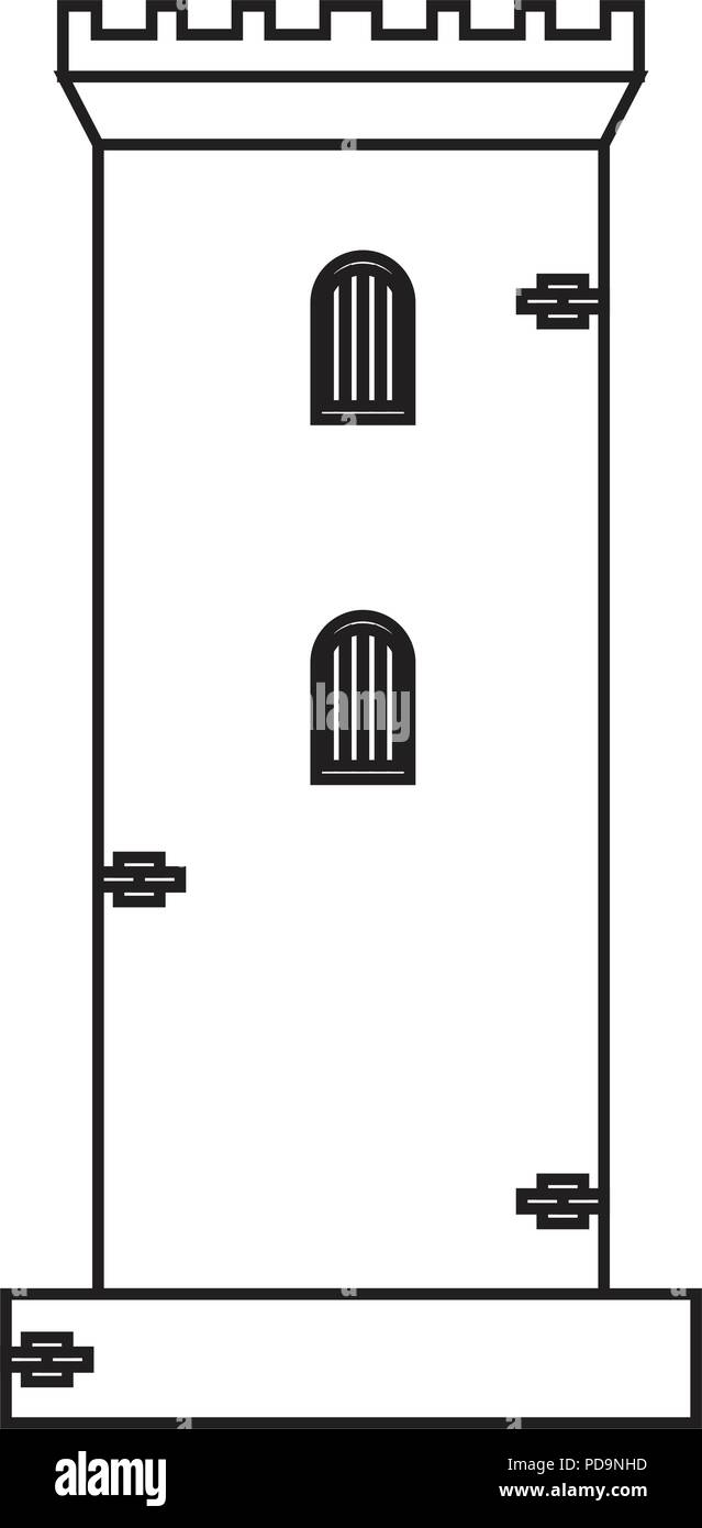 Isolated medieval tower icon Stock Vector Image & Art - Alamy