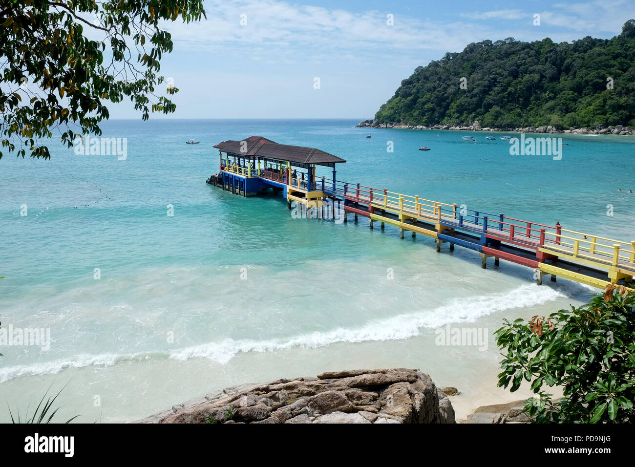 Jetty beach tropical hi-res stock photography and images - Alamy