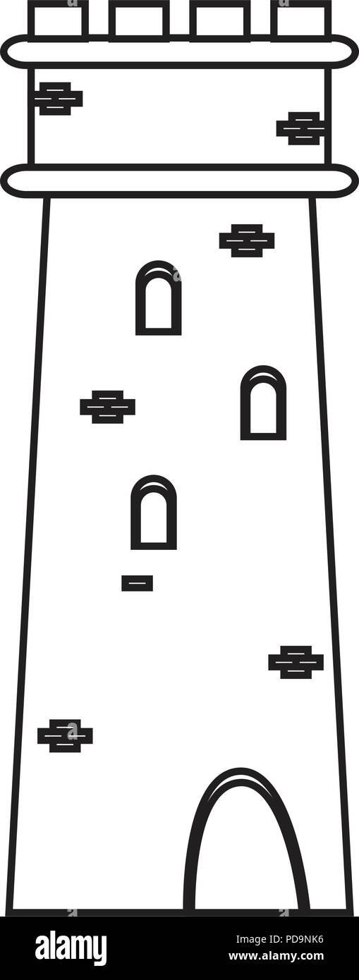 Isolated medieval tower icon Stock Vector Image & Art - Alamy