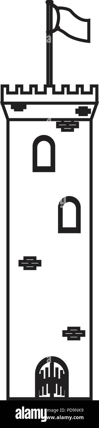 Isolated medieval tower icon Stock Vector Image & Art - Alamy
