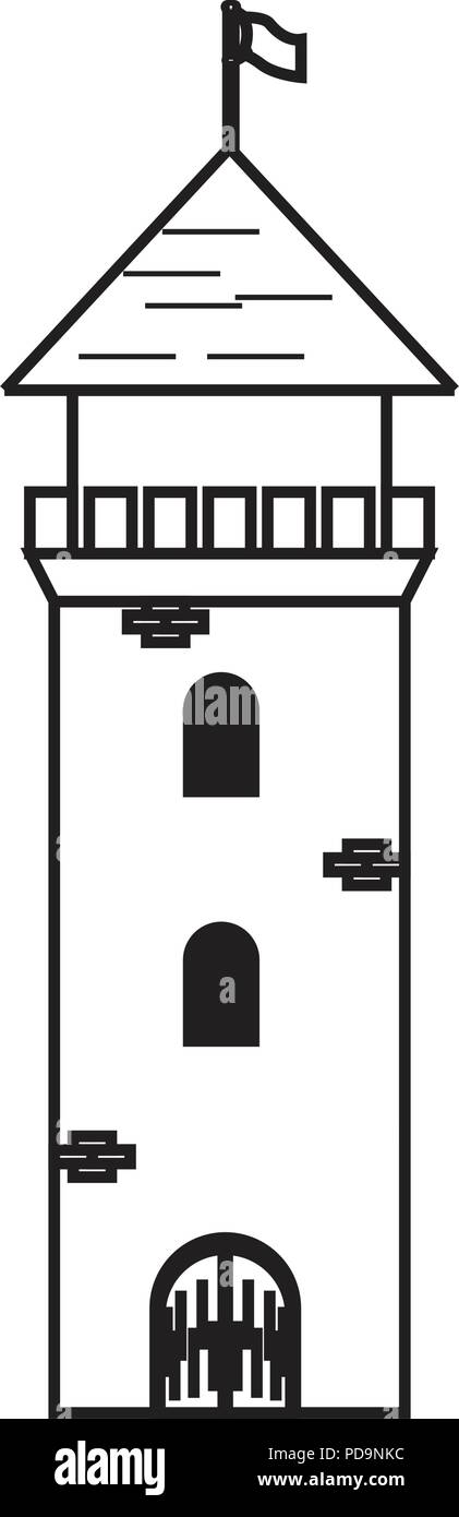 Isolated medieval tower icon Stock Vector Image & Art - Alamy