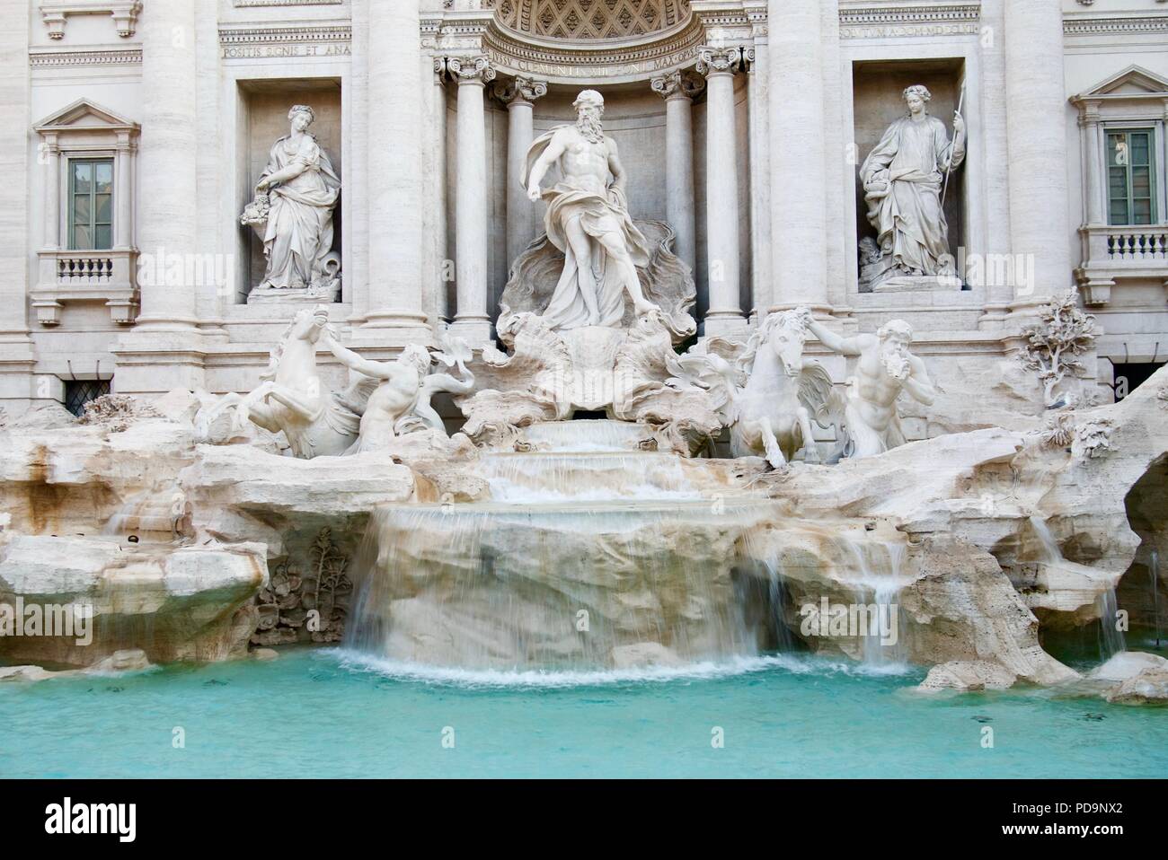 Fontana di Trevi or Travi Fountain, Piazza di Trevi, Rome, Italy Stock ...