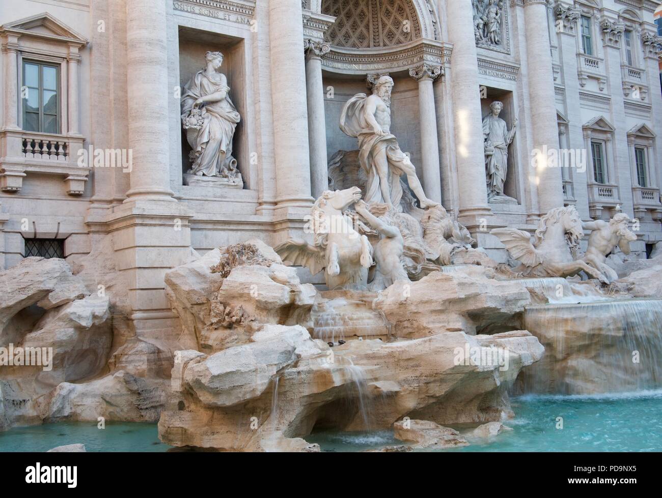 Fontana di Trevi or Travi Fountain, Piazza di Trevi, Rome, Italy Stock ...