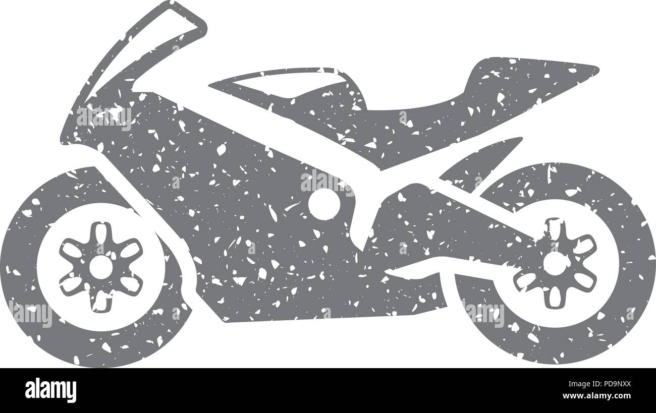 Grunge icon - Motorcycle Stock Vector Image & Art - Alamy