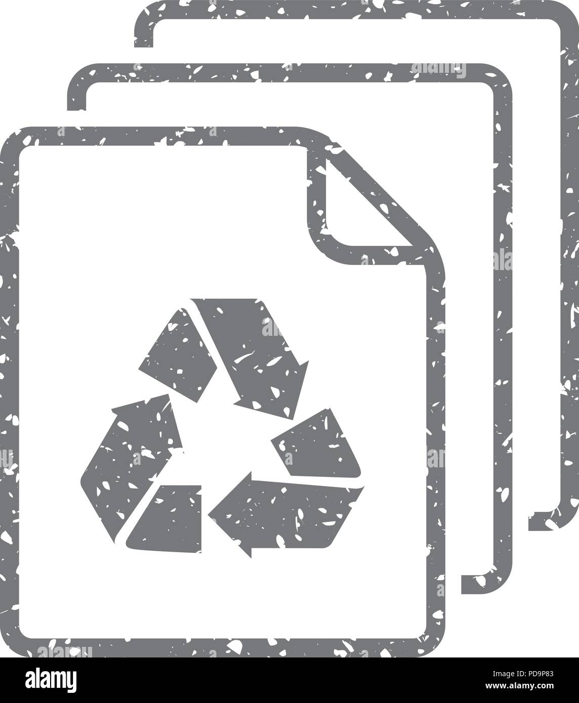 Grunge icon - Recycle symbol paper Stock Vector Image & Art - Alamy