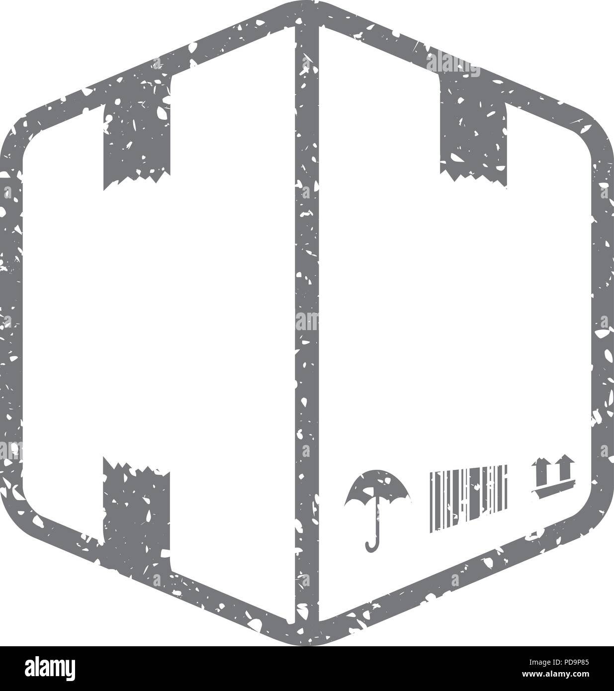 Grunge icon - Logistic box Stock Vector Image & Art - Alamy