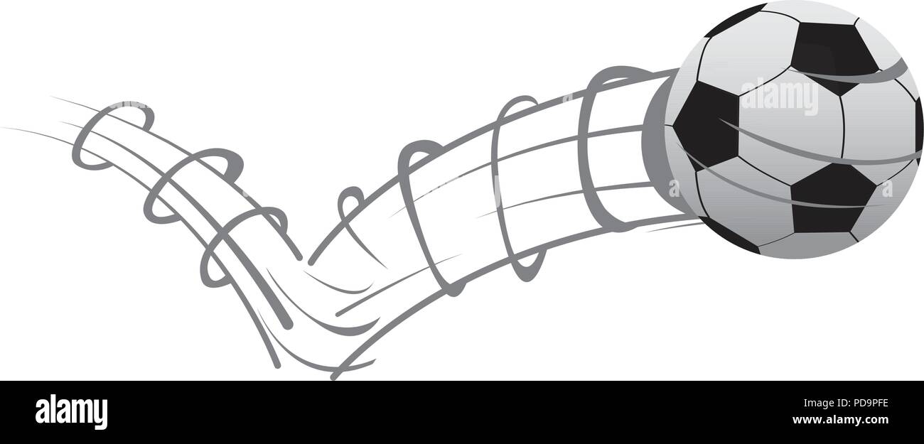 Isolated soccer ball with a motion effect Stock Vector Image & Art - Alamy