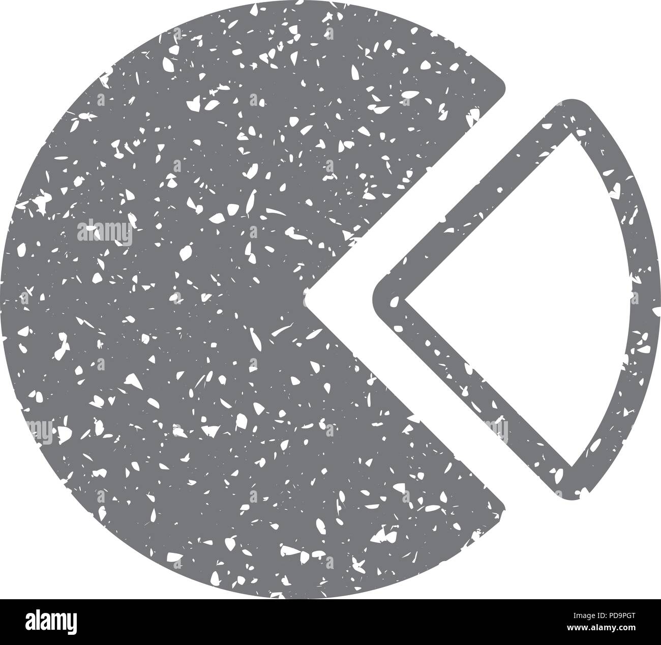 Grunge icon - Pie chart Stock Vector Image & Art - Alamy
