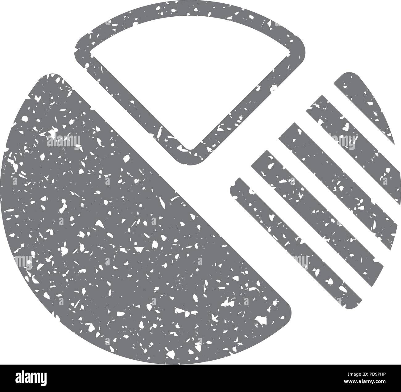 Grunge icon - Pie chart Stock Vector Image & Art - Alamy