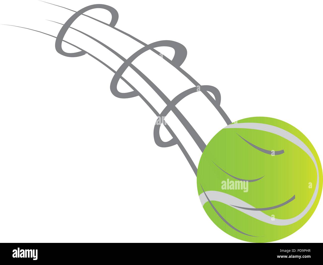 Isolated tennis ball with a motion effect Stock Vector Image & Art - Alamy