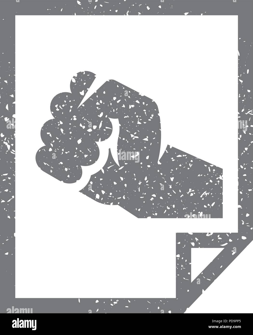 Grunge icon - Hand fist Stock Vector Image & Art - Alamy