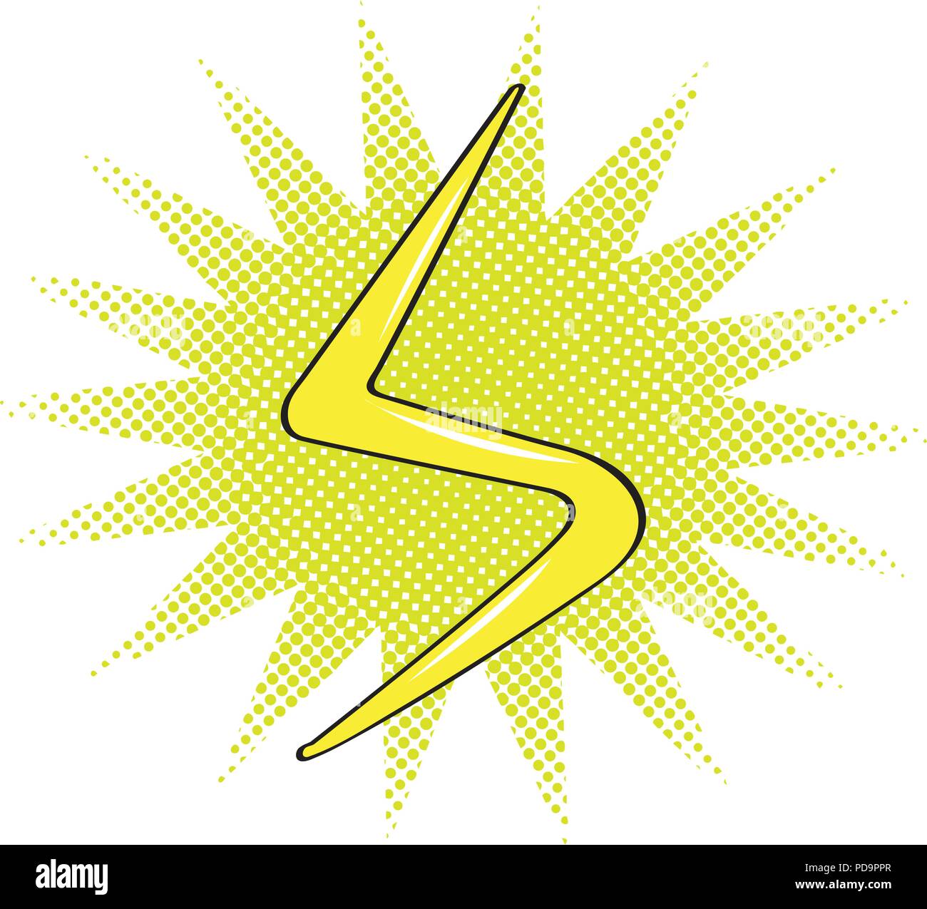 Isolated comic thunder icon Stock Vector Image & Art - Alamy