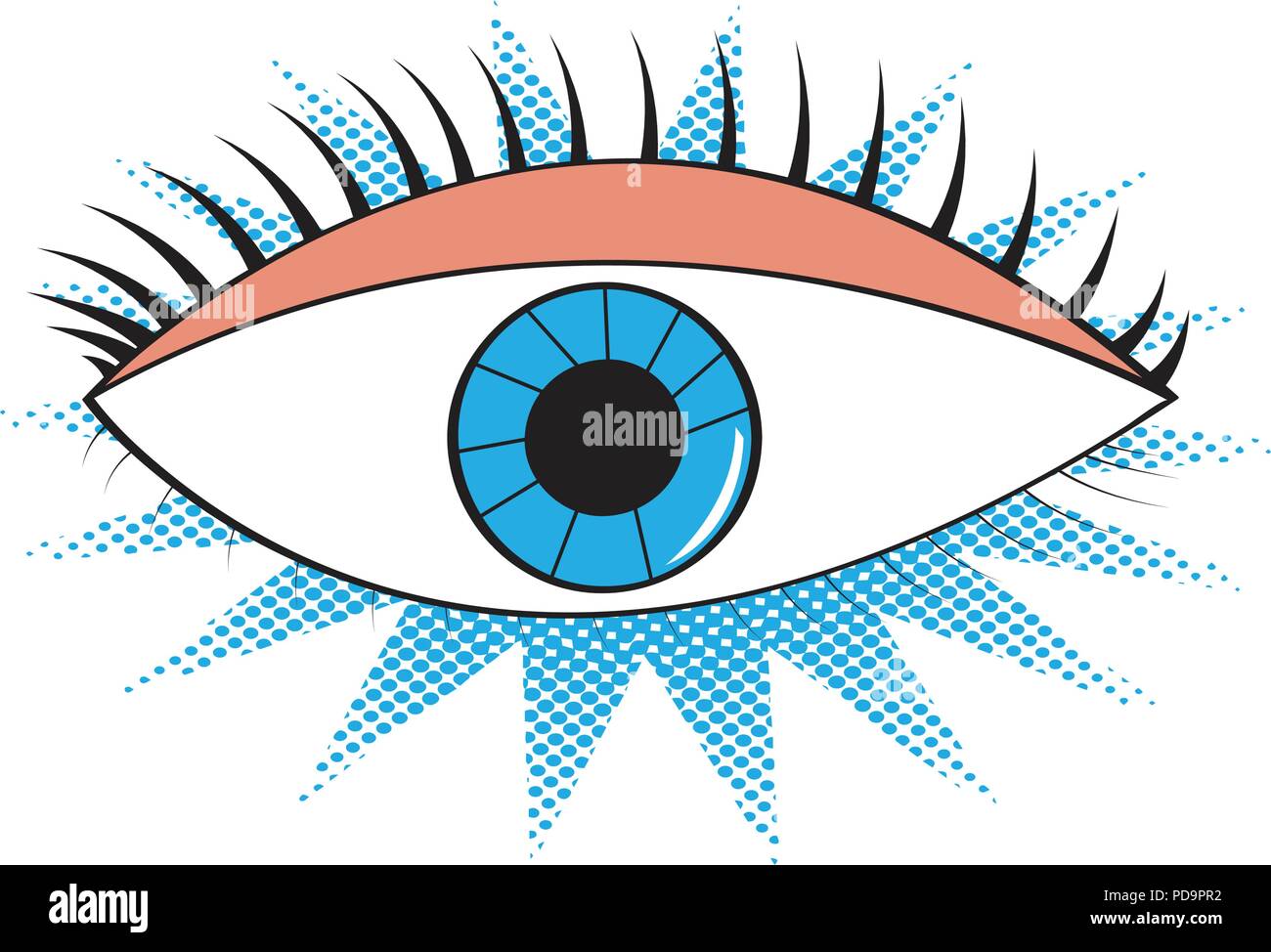 Isolated comic eye icon Stock Vector Image & Art - Alamy