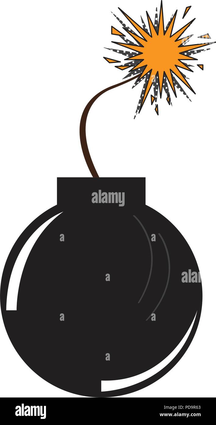 Isolated comic bomb icon Stock Vector Image & Art - Alamy