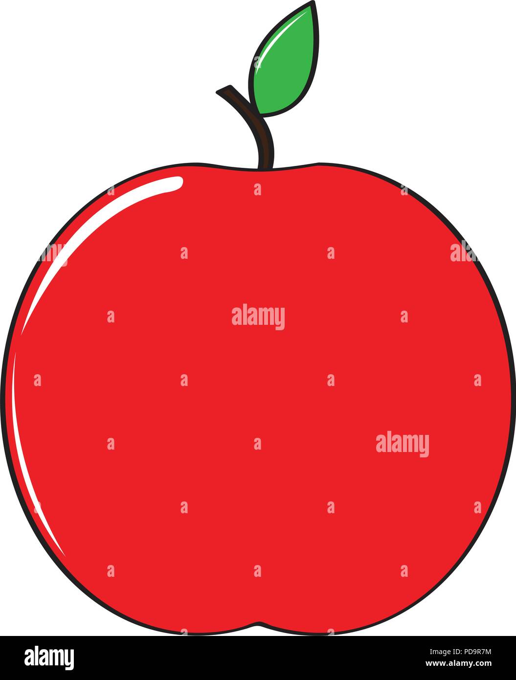 Isolated comic apple icon Stock Vector Image & Art - Alamy