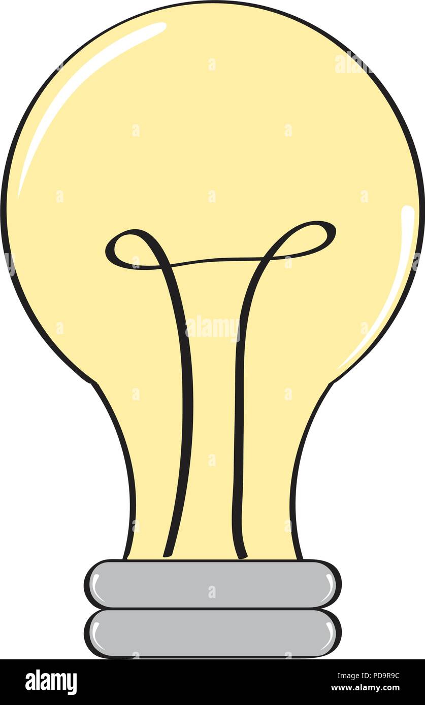 Isolated comic lightbulb icon Stock Vector Image & Art - Alamy