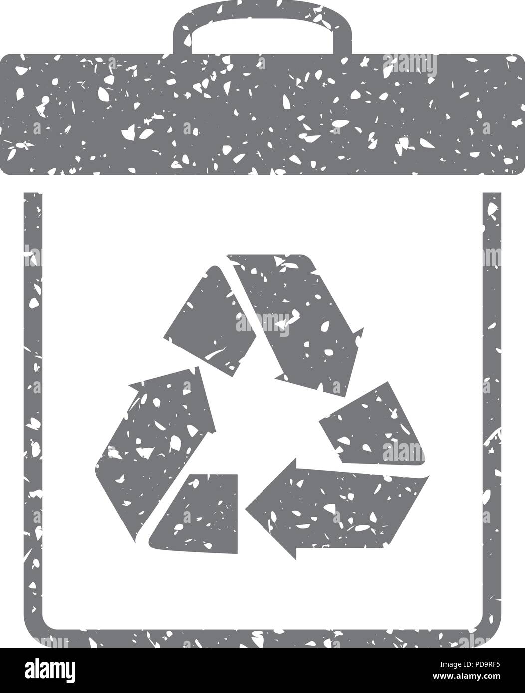 Grunge icon - Recycle can Stock Vector Image & Art - Alamy