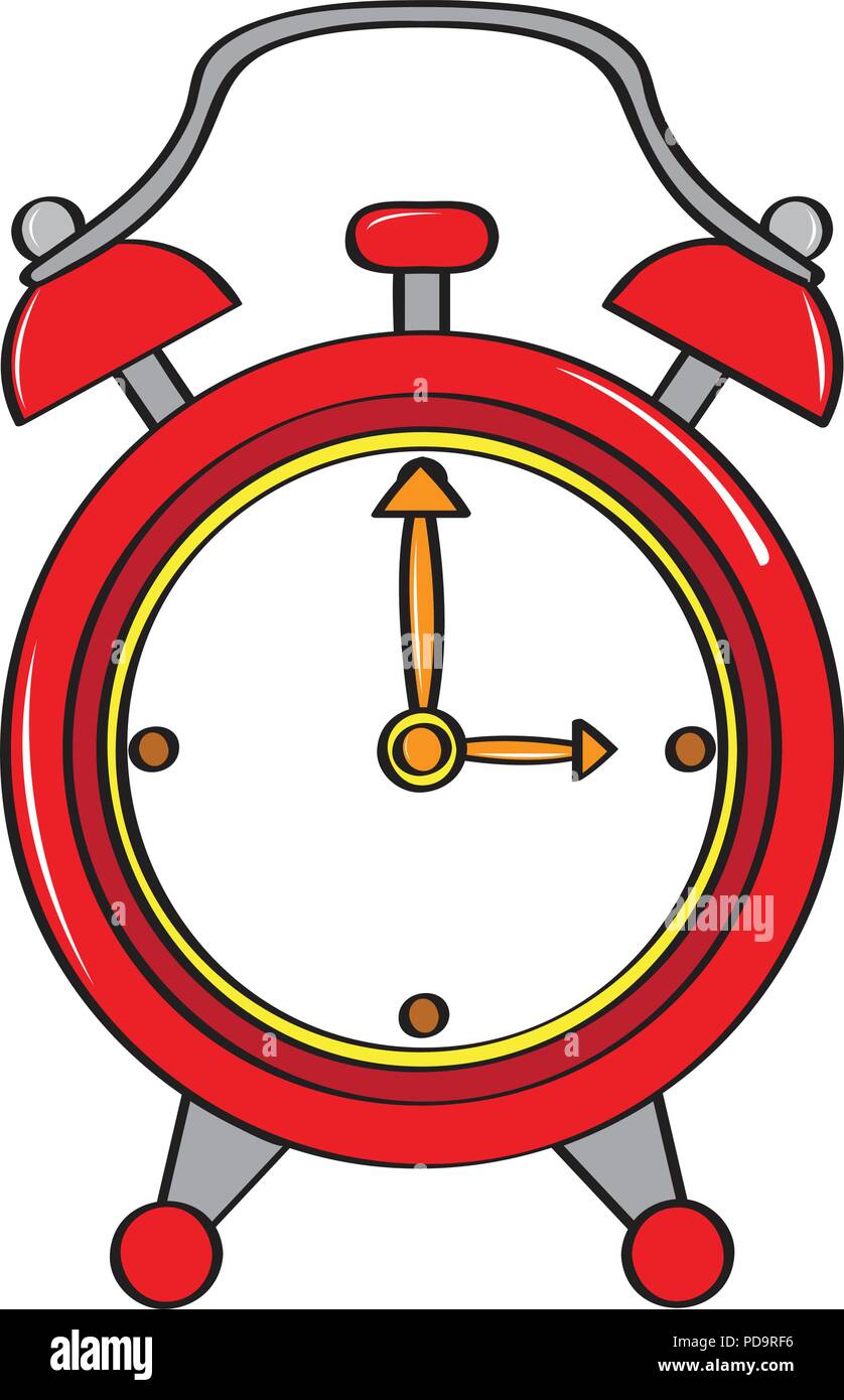 Isolated comic alarm clock icon Stock Vector Image & Art - Alamy
