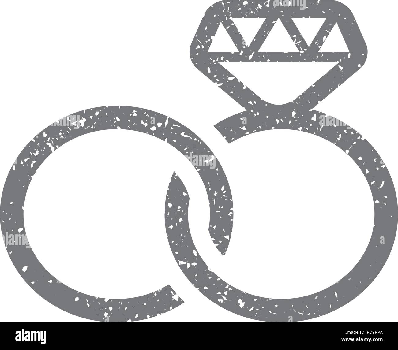 Grunge icon - Wedding Ring Stock Vector Image & Art - Alamy