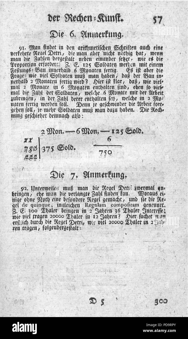 Anfangsgründe der Mathematik I 057 Stock Photo - Alamy