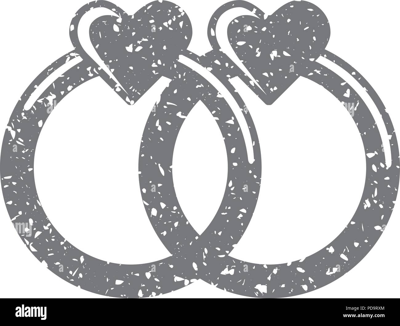 Grunge icon - Wedding ring Stock Vector Image & Art - Alamy