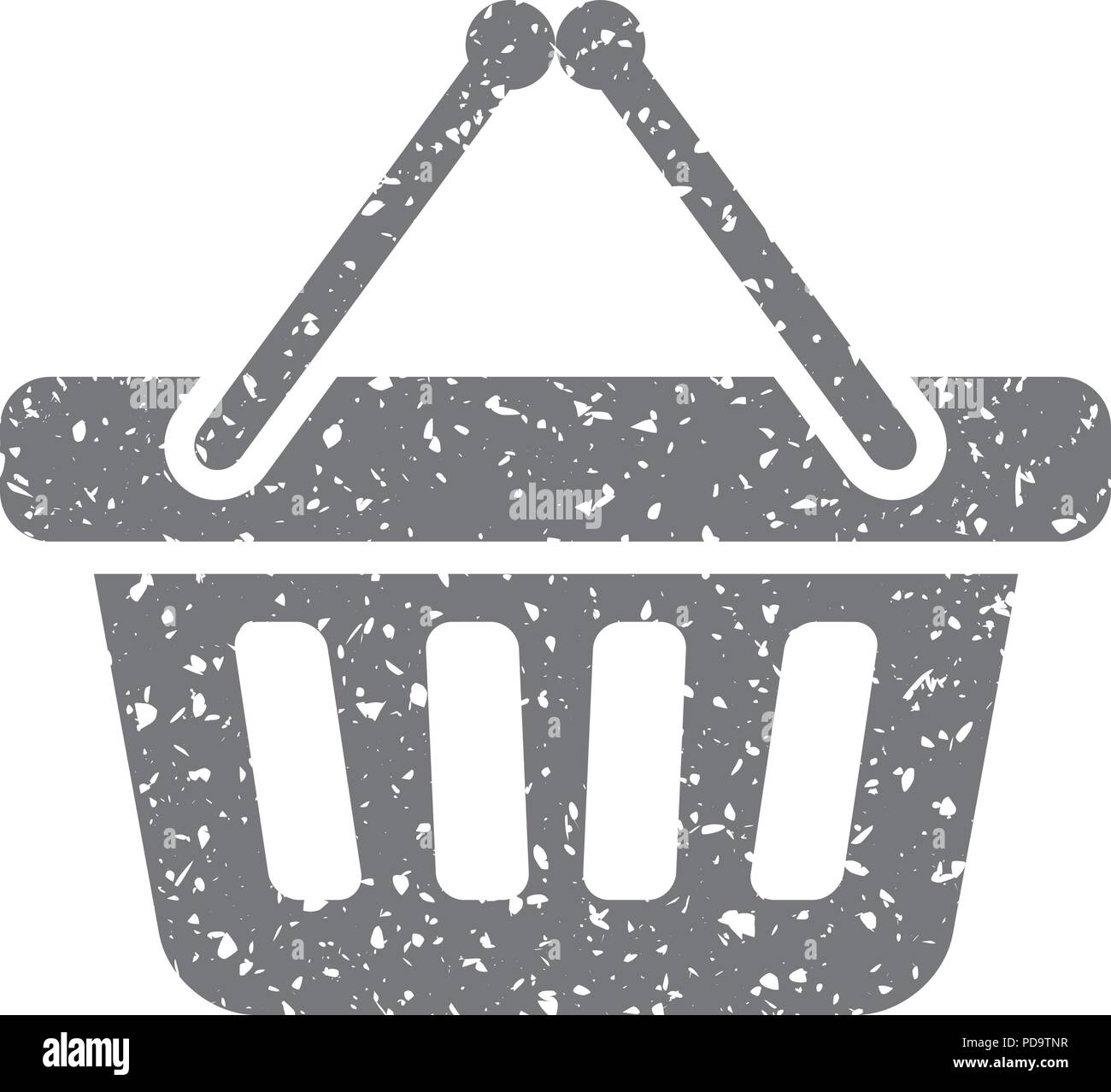 Grunge icon - Shopping basket Stock Vector Image & Art - Alamy