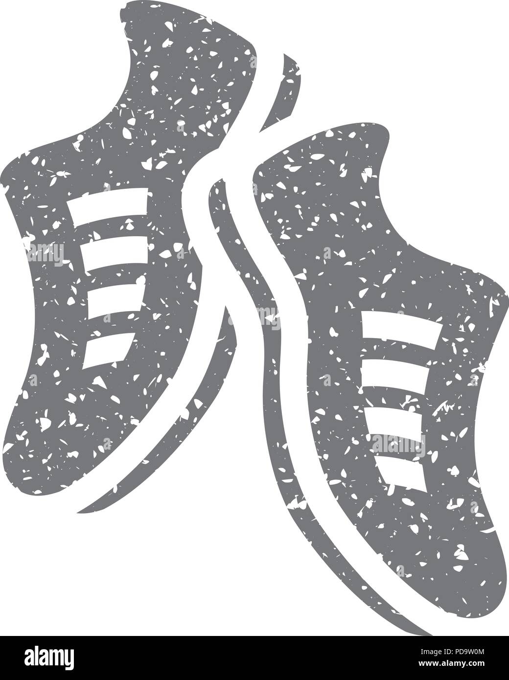 Run sneaker icon flat Stock Vector Images - Alamy