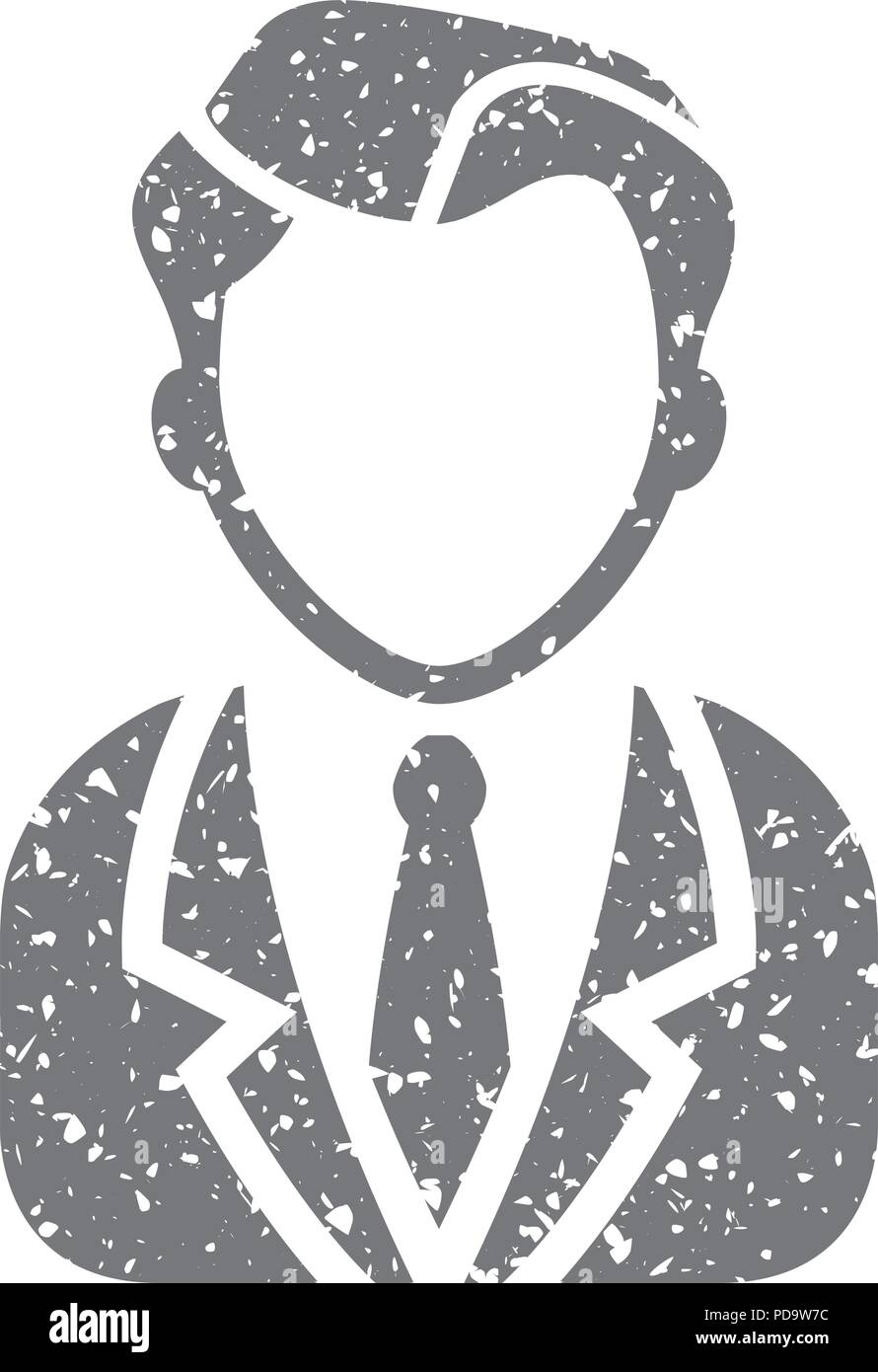 Grunge icon - Businessman Stock Vector Image & Art - Alamy