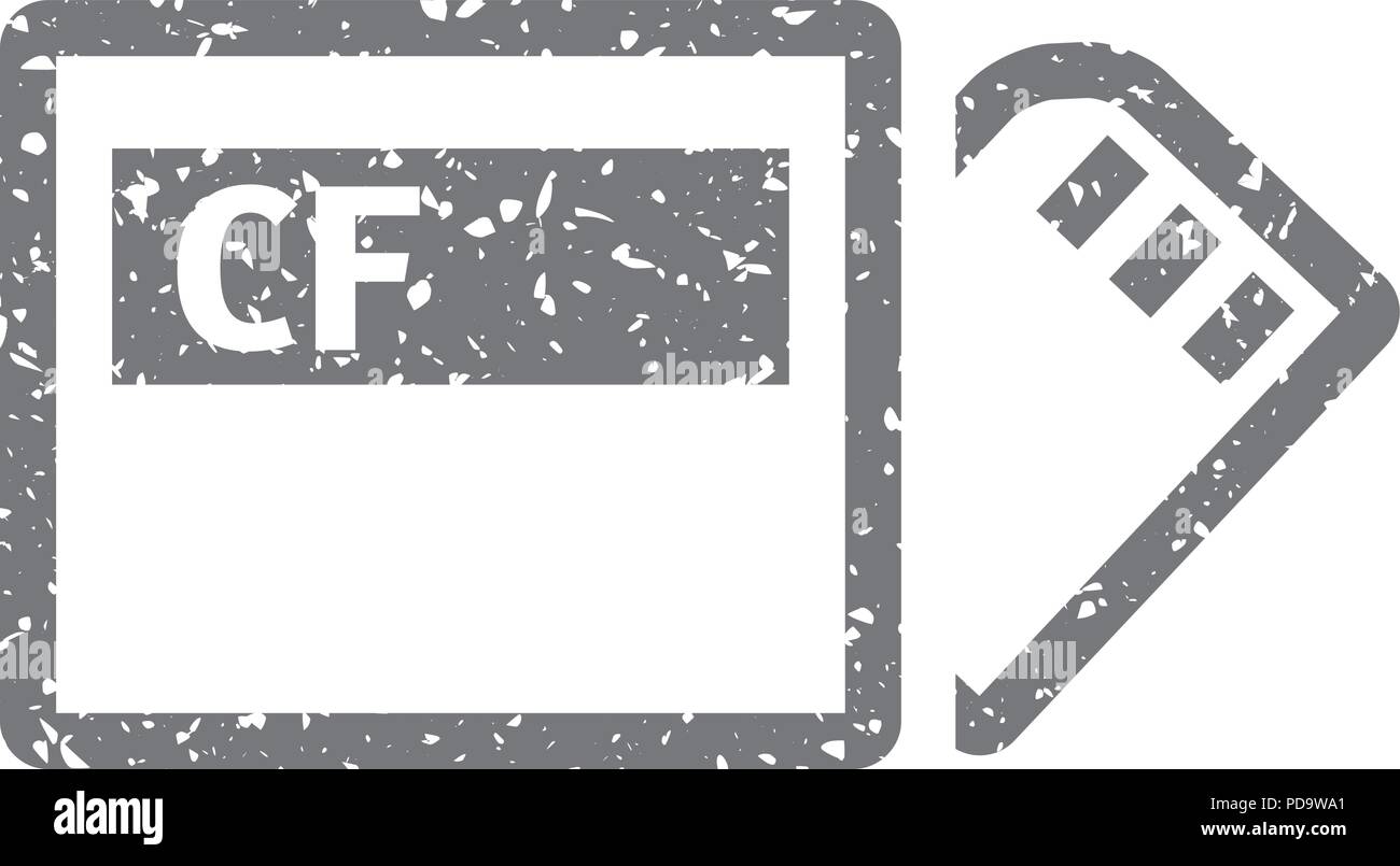 Grunge icon - Compact flash card Stock Vector Image & Art - Alamy