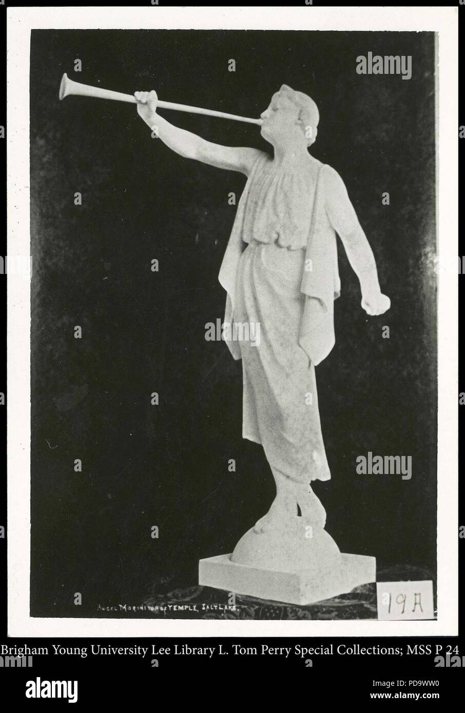 Angel Moroni, top of temple Stock Photo - Alamy