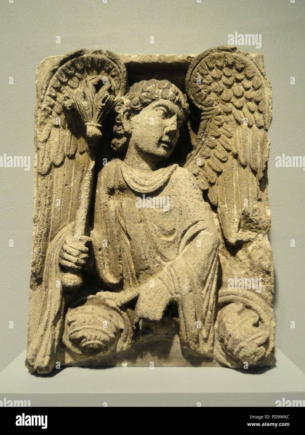 Angel with a Flowering Staff, Abbey of Toul, France, 1160-1170 Stock ...