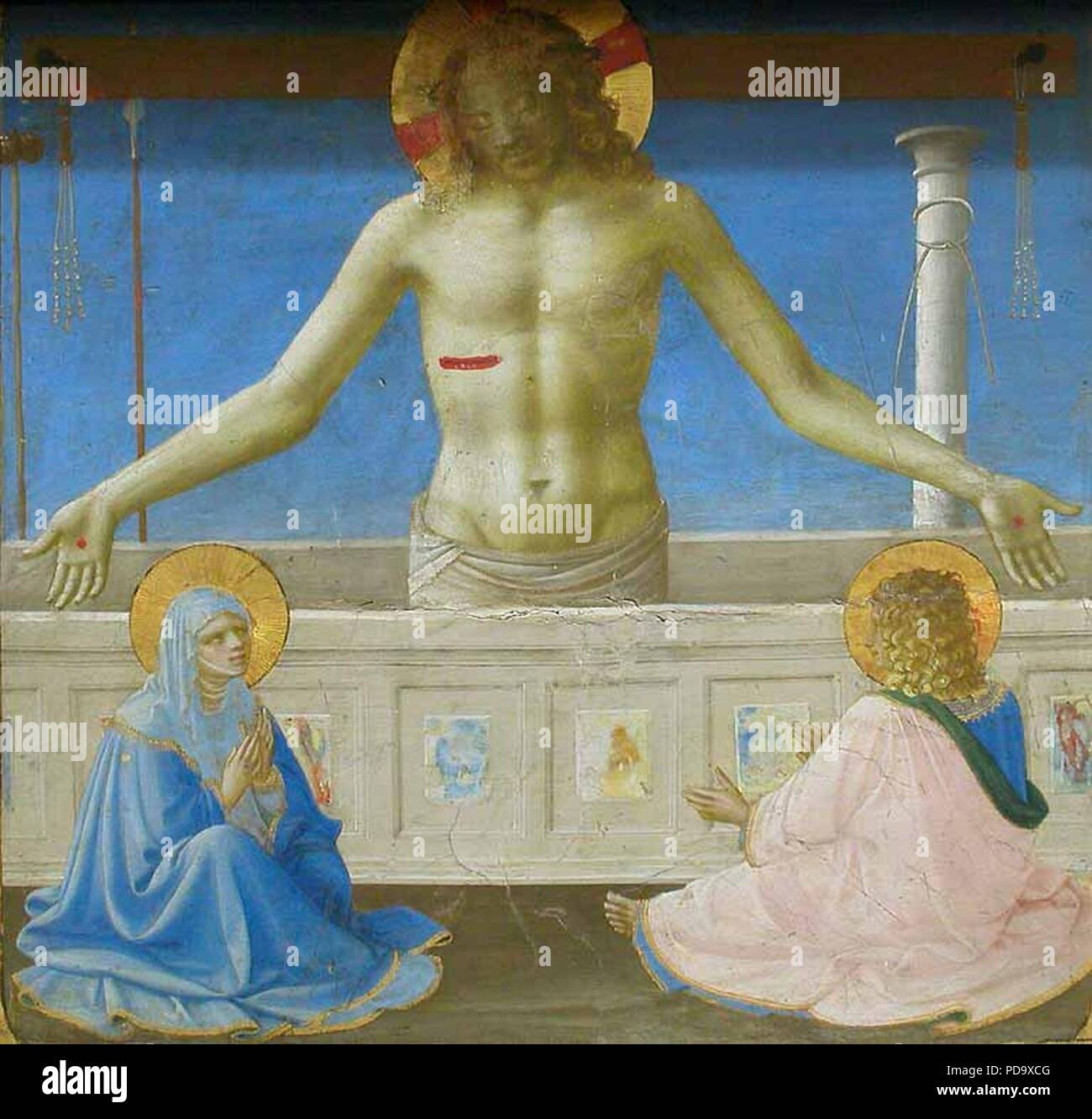 Angelico, predella dell'incoronazione della vergine del louvre, storie ...