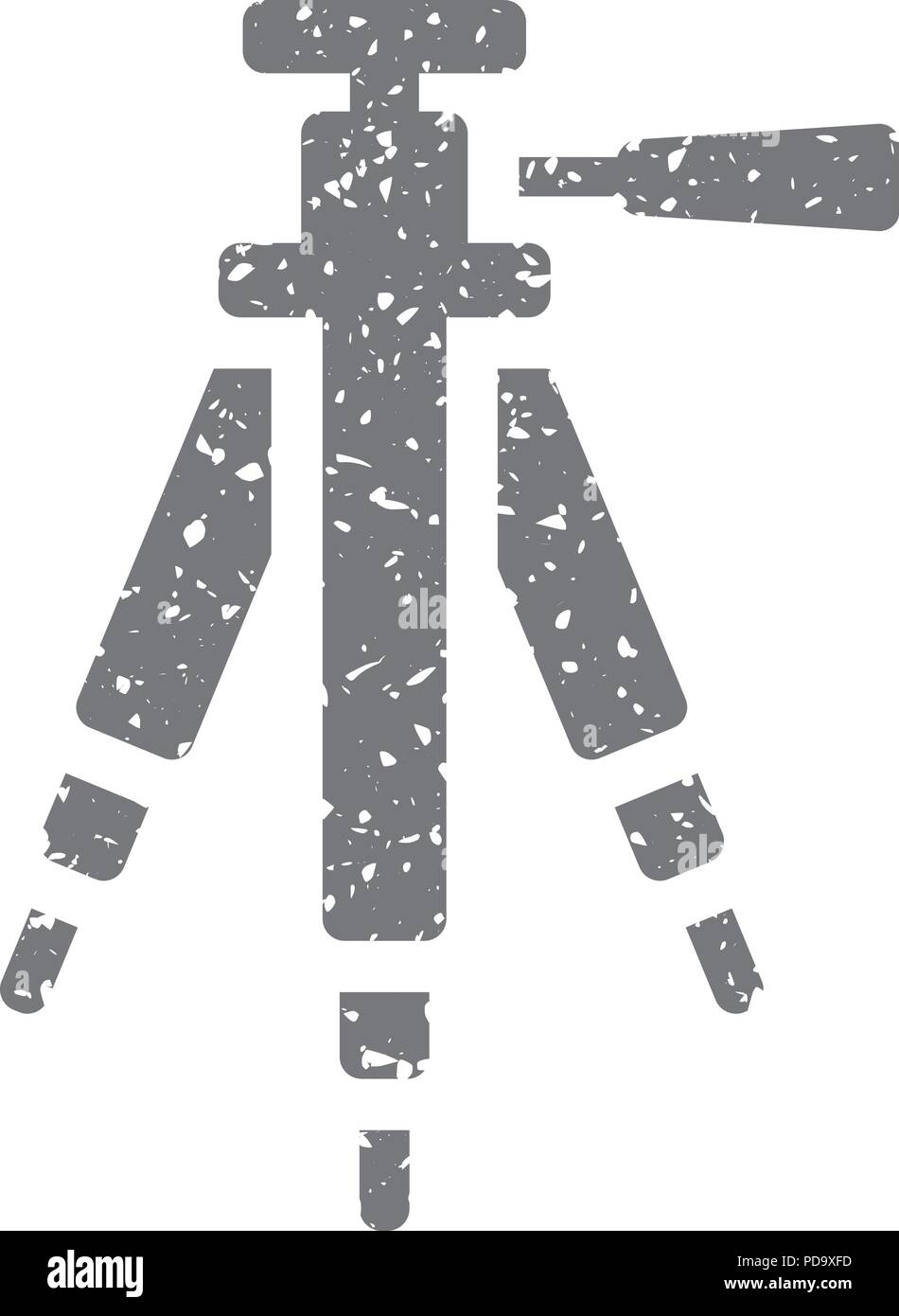 Grunge icon - Camera tripod Stock Vector Image & Art - Alamy