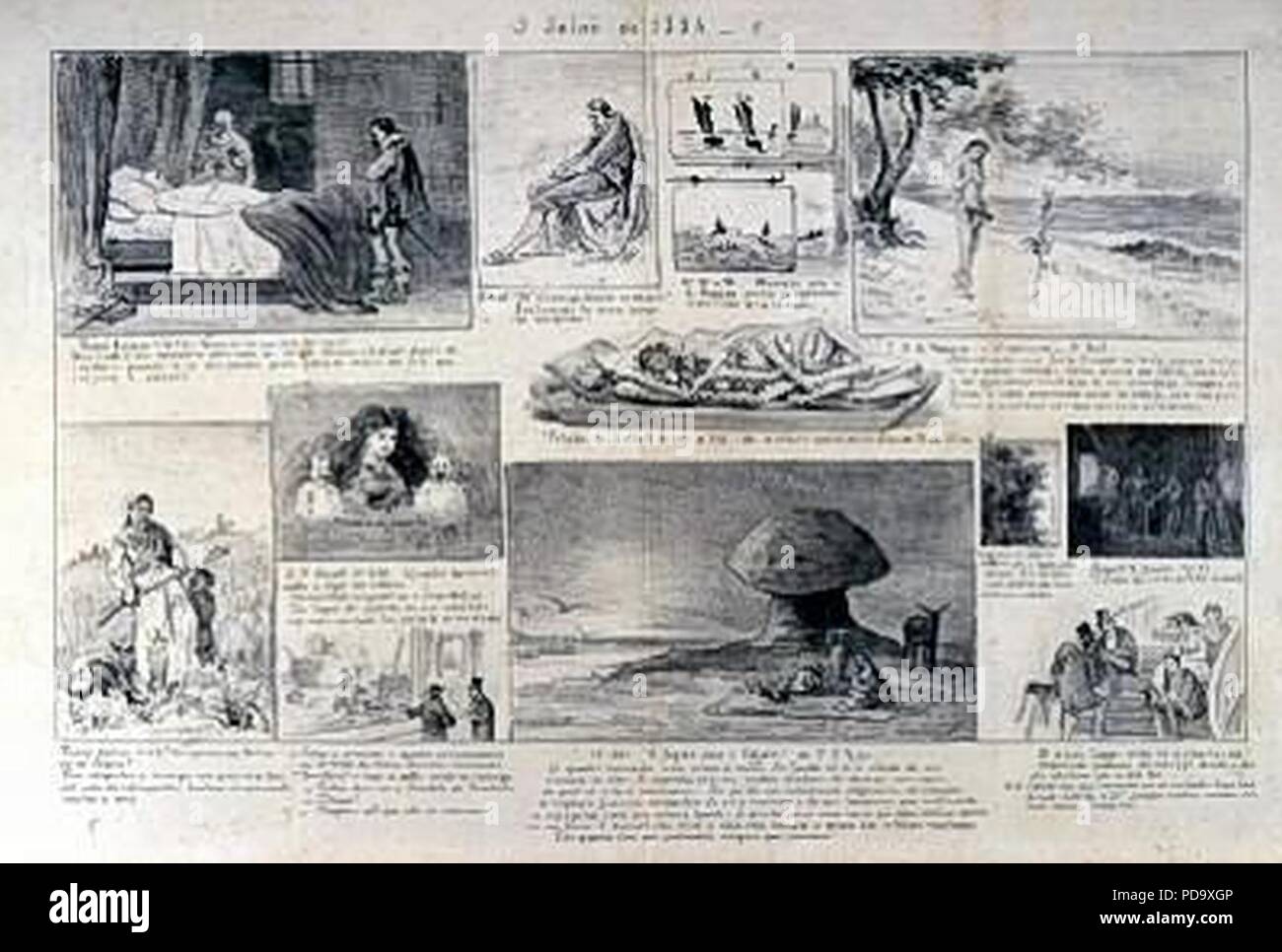 Angelo Agostini - O Salão de 1884 Stock Photo - Alamy
