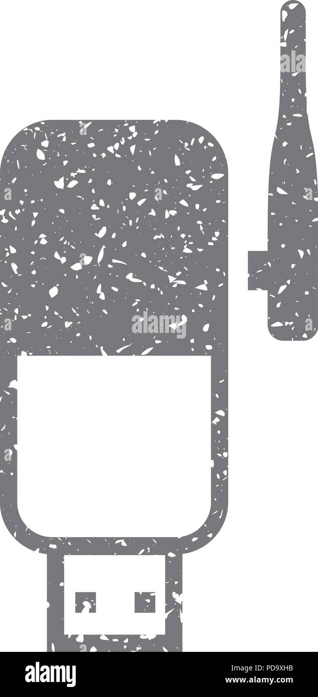 Grunge icon - Wireless receiver Stock Vector Image & Art - Alamy