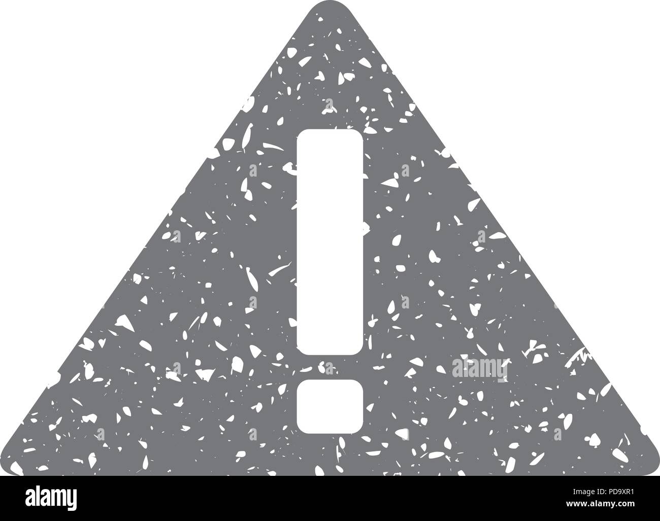 Grunge icon - Warning sign Stock Vector Image & Art - Alamy