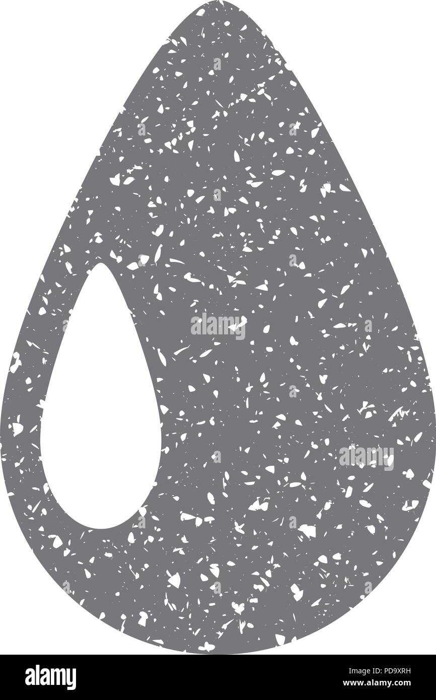 Grunge icon - Water drop Stock Vector Image & Art - Alamy