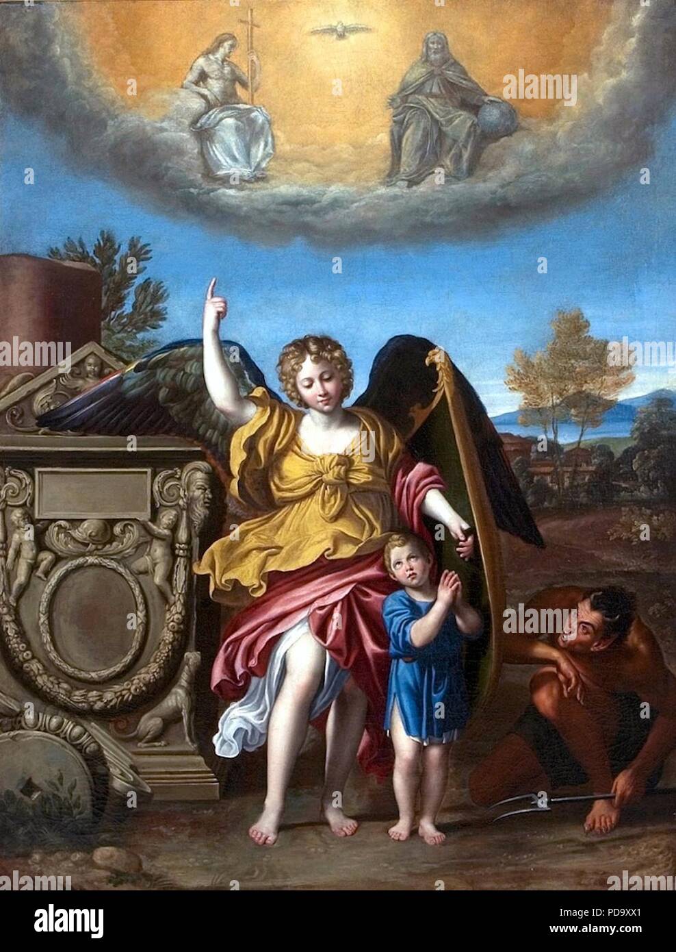 Angelo custode - Domenichino Stock Photo - Alamy