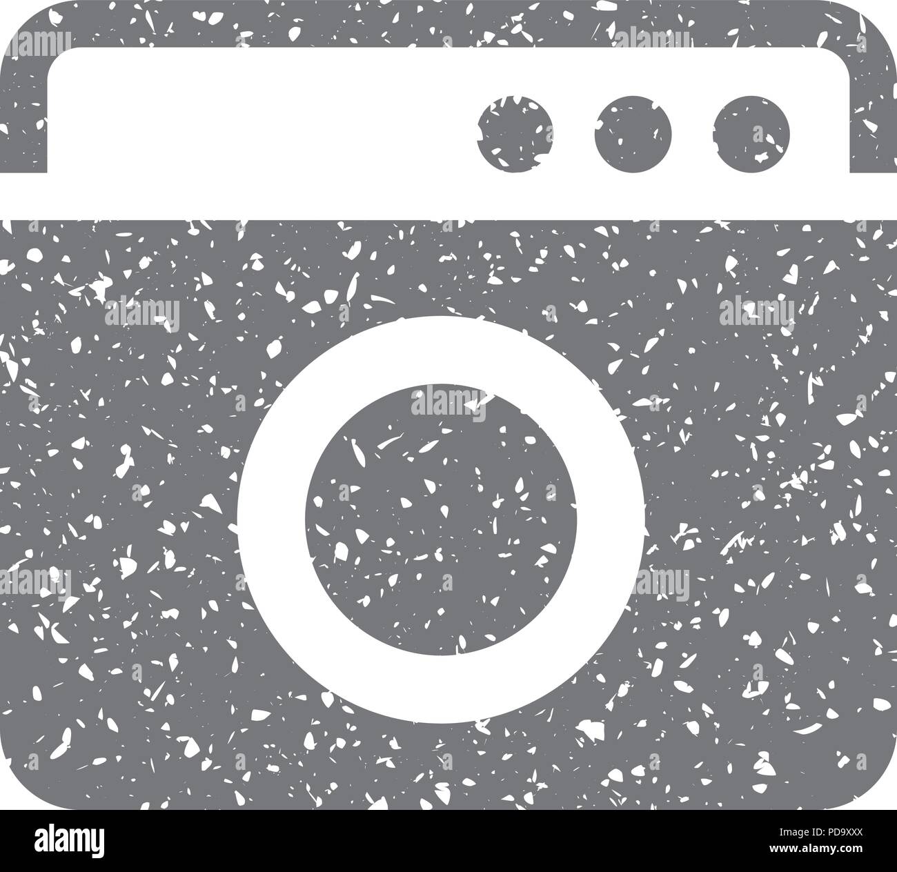 Grunge icon - Washing machine laundromat Stock Vector Image & Art - Alamy