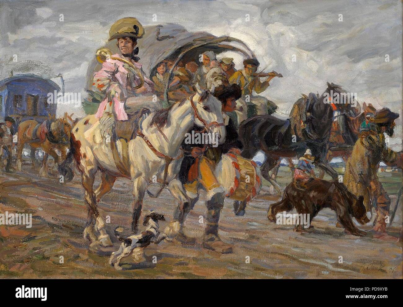Angelo Jank Der Wanderzirkus 1906 Stock Photo - Alamy