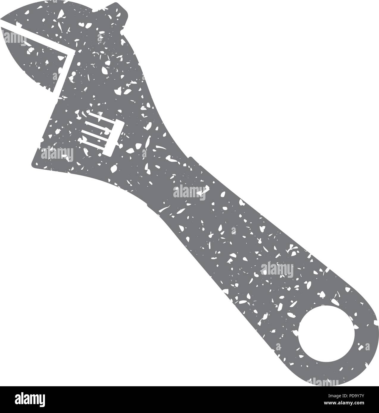 Grunge icon - Wrench Stock Vector Image & Art - Alamy