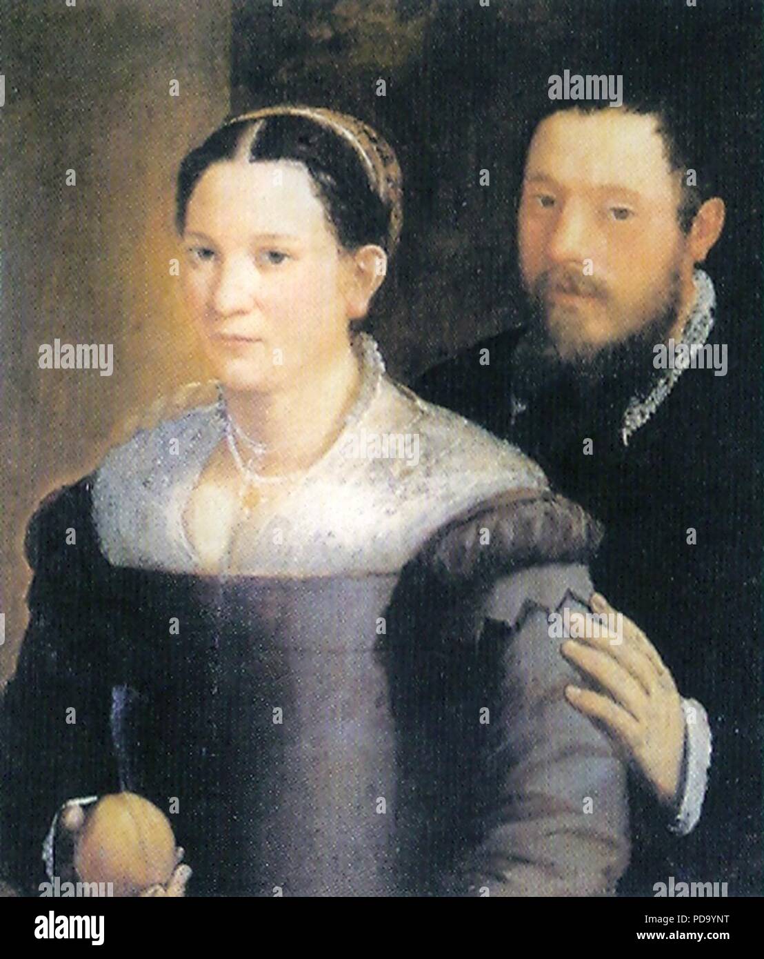 Anguissola Sofonisba - Bildnis eines Paares - c. 1570 Stock Photo - Alamy