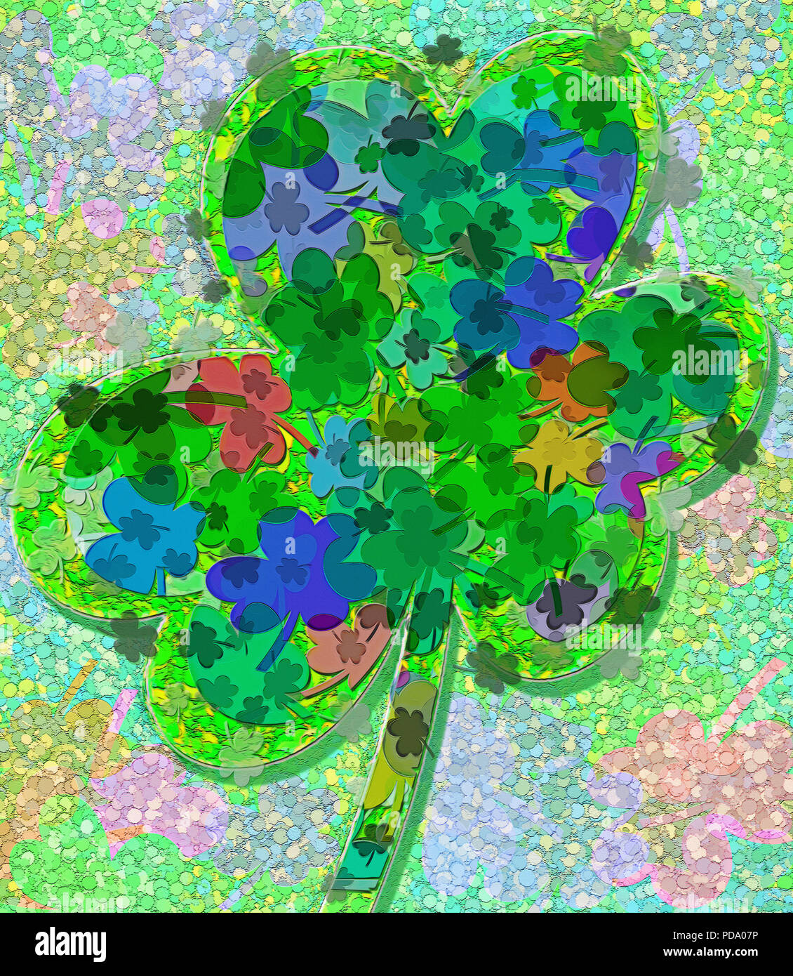 Stylized cloverleaf hi-res stock photography and images - Alamy