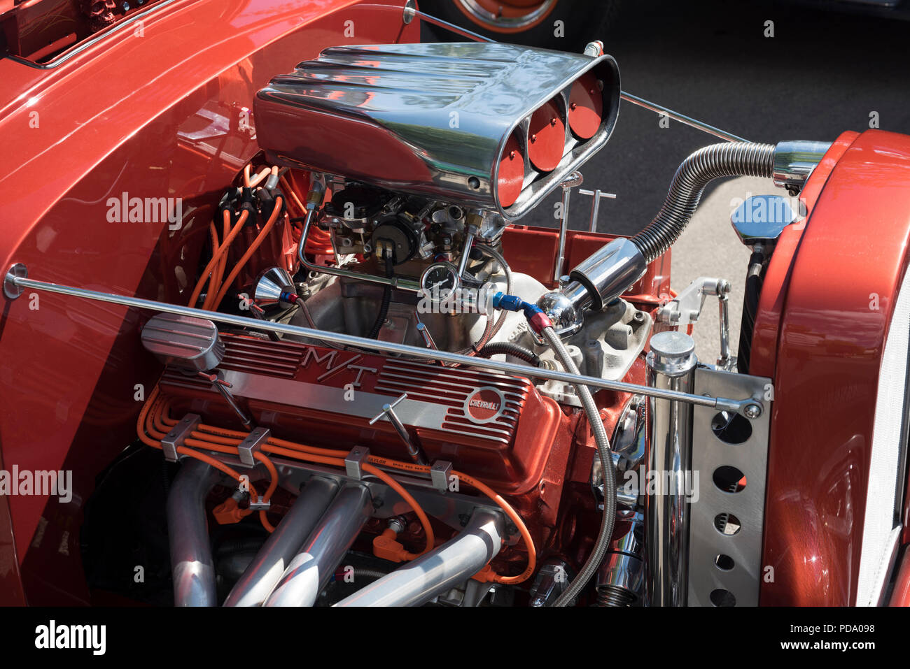Hot Rod, Engine, V8, Car Show, Emmett, Idaho, USA Stock Photo - Alamy